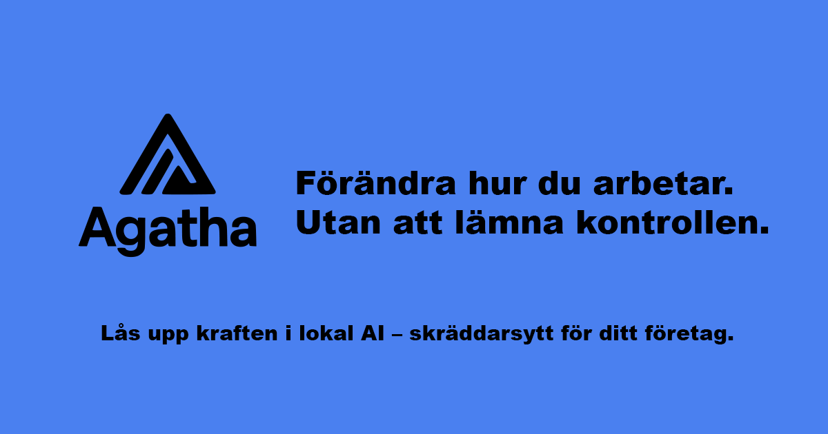 Agatha AI - Lokal AI för dokument och kunskapshantering